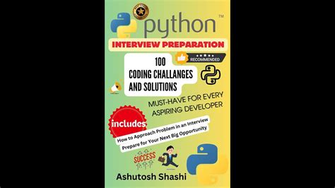 Python Interview Preparation 100 Coding Challenges And Solutions Youtube