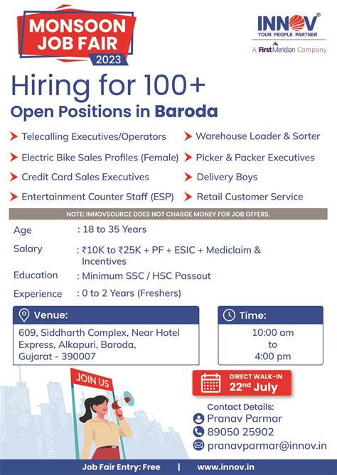 Ruchit Patel On Linkedin Jobfair Vadodarajobs Barodajobs Walkindrive Walkininterview