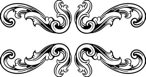 Scrolling Filigree Vector Art Icons And Graphics For Free Download