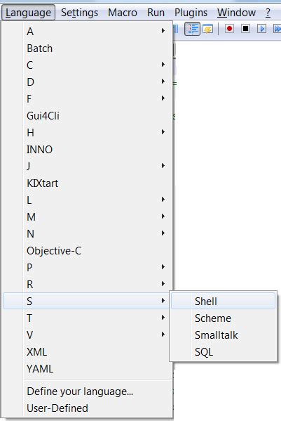 How To Create Custom Shortcut For Language Selection In Notepad