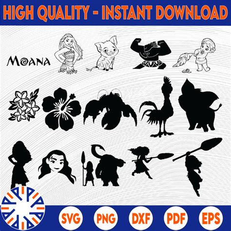 Moana Svg Cut Files Instant Download Printable Vector Clip Inspire