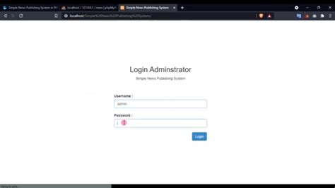 Free Download Simple News Publishing System Project In Php With Source