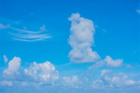 Небо с белыми облаками Бесплатно Фото