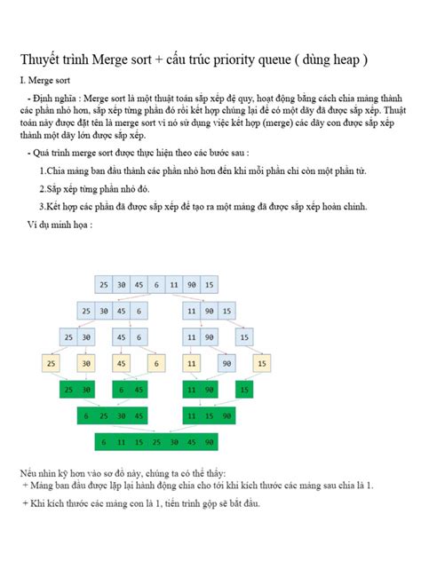 Thuyết Trình Merge Sort Priority Queue Pdf