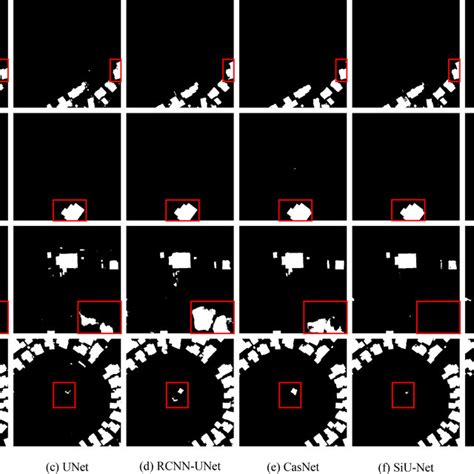 Visual Examples Of Building Extraction On Whu Building Dataset Red Download Scientific Diagram