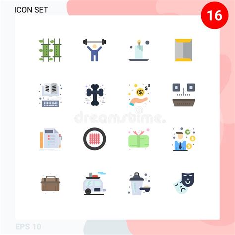 16 Universal Flat Colors Set For Web And Mobile Applications Book Closet Weight Open Window