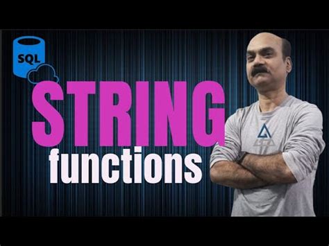 SQL - STRING FUNCTIONS | SQL tutorial for beginners | How to learn SQL - YouTube