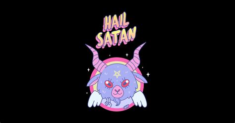 Hail Satan Satan Sticker Teepublic
