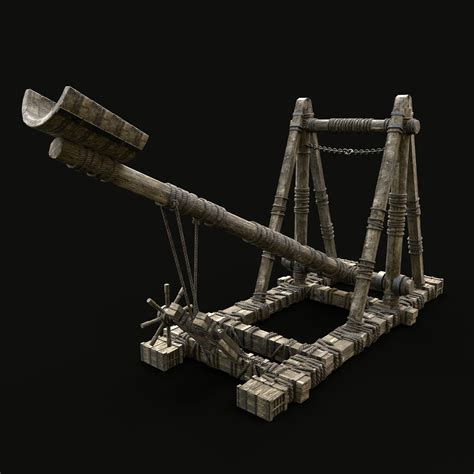 Artstation Catapult Medieval Siege Engine War Machine Battle Weapon
