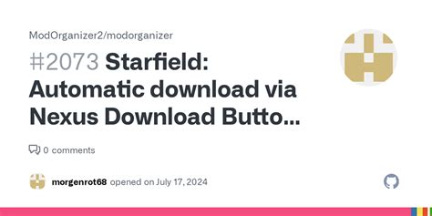 Starfield Automatic Download Via Nexus Download Button Does Not Work