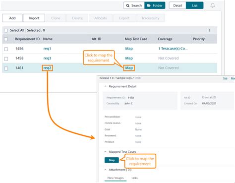 mapping requirements to a test case zephyr enterprise documentation