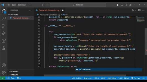 how to create password generator in python ii bxam programming ii