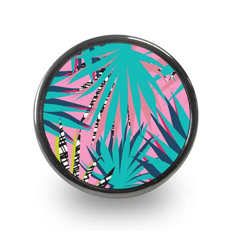 Colourful Tropical Patterned Cupboard Cabinet Knobs By Pushka Home