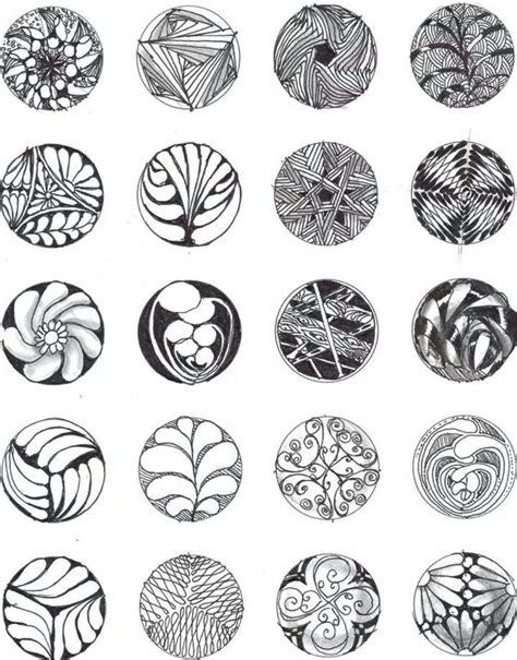 Zentangle Circle Patterns Step By Step