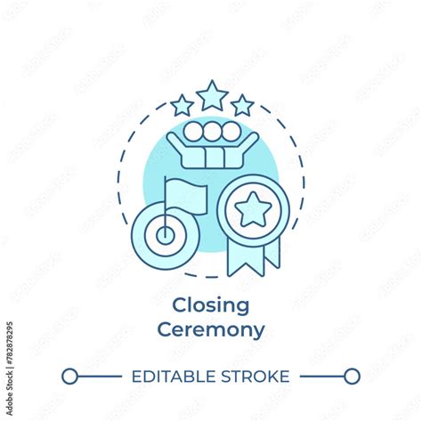 Closing Ceremony Soft Blue Concept Icon Hackathon Completion Award