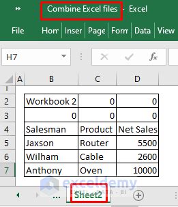 Combine Multiple Excel Files into One Workbook with Separate Sheets (4 ...