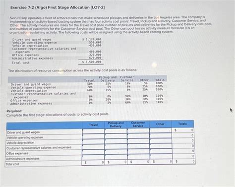 [solved] exercise 7 2 algo first stage allocation [lo7 2