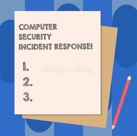 Conceptual Hand Writing Showing Computer Security Incident Response