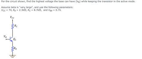 [solved] for the circuit shown find the highest voltage t