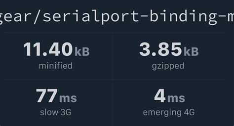 palettegear serialport binding mock bundlephobia