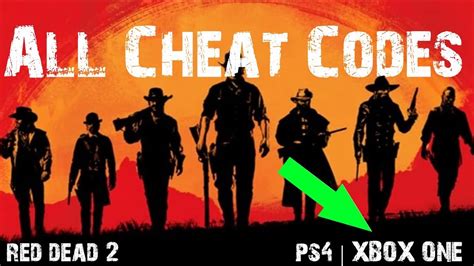 ALL Cheat Codes in Red Dead 2 | RDR2 | XBOX ONE AND PS4 - YouTube