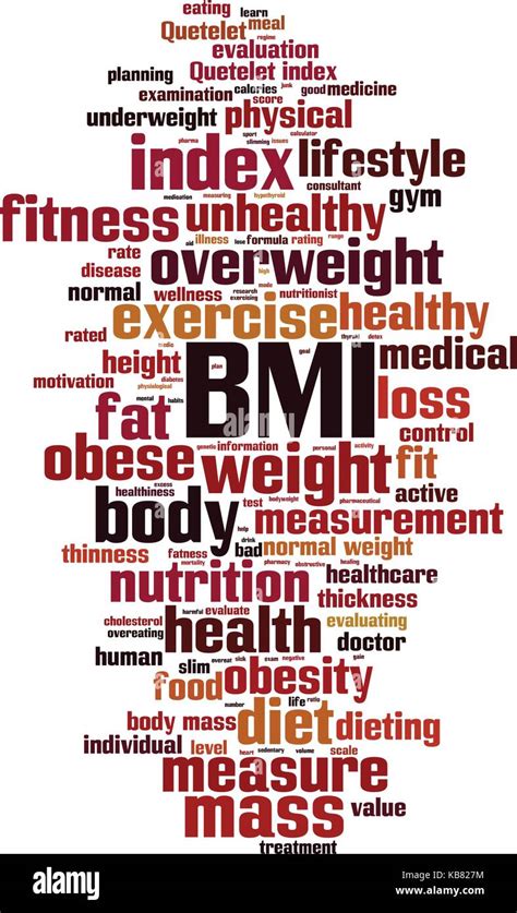 Bmi Word Cloud Concept Vector Illustration Stock Vector Image And Art Alamy