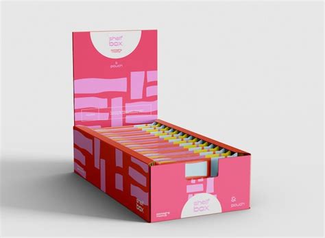 Premium Psd Shelf Box Packaging Mockup