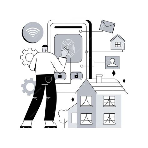 Premium Vector Access Control System Abstract Concept Vector Illustration