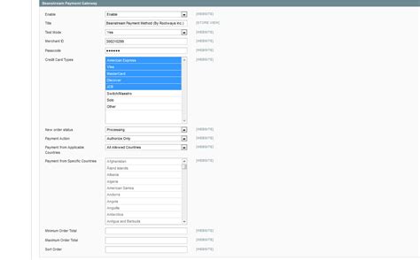 Magento Beanstream Payment Gateway