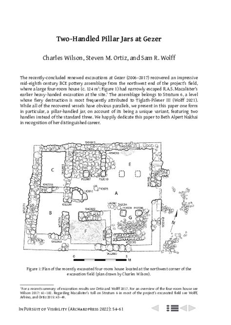 Pdf Two Handled Pillar Jars At Gezer
