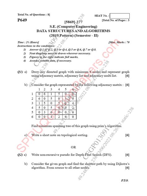 se comp iv endsem pyqpapers pdf theoretical computer science