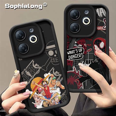 Tecno Spark 20 Pro 20c 10 10c Go 2024 Bg6 Bg7n Pop 8 Kj5 Casing Soft Silicone Spider Man Kuromi