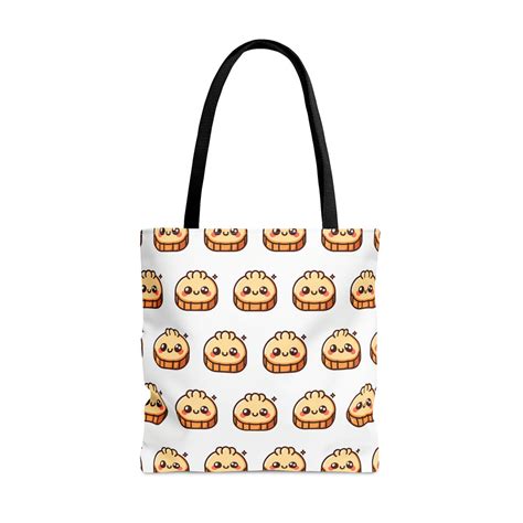 Cute Dim Sum Pattern Tote Bag My Kawaii Space