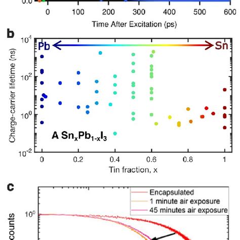 Effect Of Tin Oxidation And Vacancy Formation On The Lifetimes Of