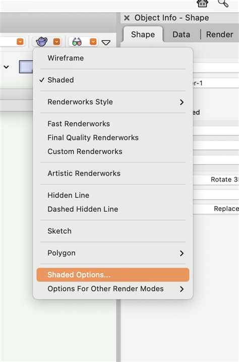 VW Shaded Rendering Options Keep Changing Back To Low Troubleshooting Vectorworks