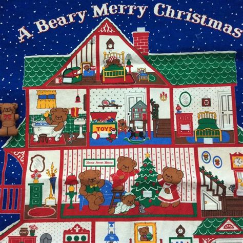 Beary Merry Christmas Fabric Advent Calendar