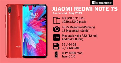 Xiaomi Redmi Note 7S Price In Malaysia RM699 Full Specs MesraMobile