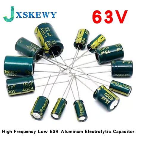 고주파 저 Esr 알루미늄 커패시터 63v 22 미크로포맷 47 미크로포맷 100 미크로포맷 220 미크로포맷 330 미크로포맷