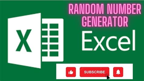 How To Generate Random Numbers In Excel Excel Random Number