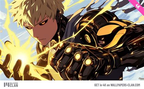 Geno S Wallpaper Phone Genos One Punch Man Cyborg Power Desktop