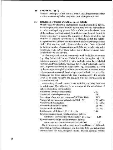 Who Laboratory Manual For The Examination Of Human Semen And Sperm Cervical Mucus Interaction PDF