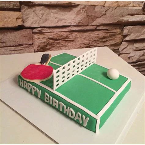 Table Tennis Cake Homemade Recipe