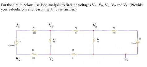 Solved For The Circuit Below Use Loop Analysis To ﻿find The