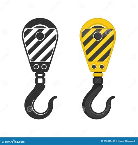Industrial Crane Hook Stock Vector Illustration Of Design 260343495