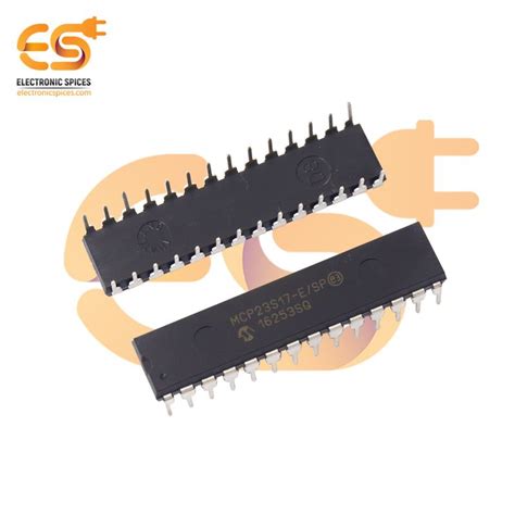 Buy Mcp23s17 16 Bit Expander With Interface Dip 28 Pin Ic