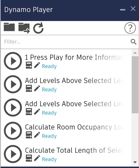 how to select elements in dynamo player revit dynamo