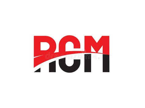 Rcm Letter Initial Logo Design Vector Illustration Stock Vector