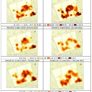 Kernel Density Maps For Medical Emergencies For Periods Urban Sci Download Scientific