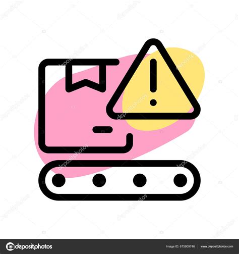 Warning Indication Conveyor Machine Stock Vector By ©get4net 675809746
