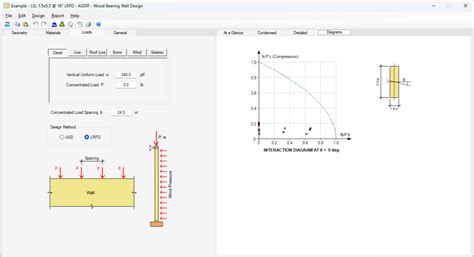 Lsl Bearing Wall Example Asdip Wood Software